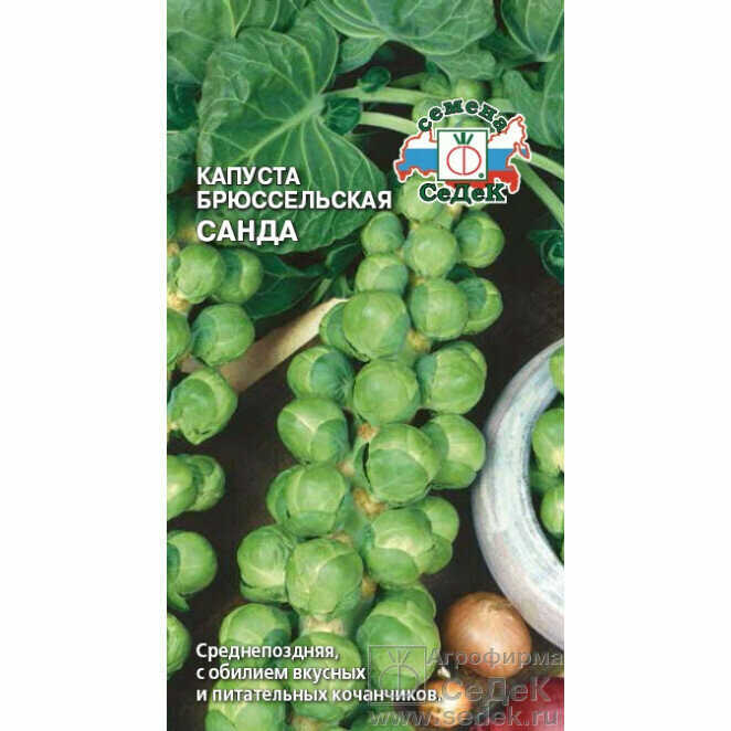 Семена Капуста брюссельская Санда 0,3 г (СеДеК)