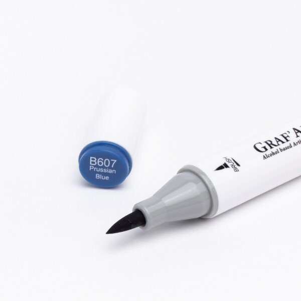 Маркер спиртовой Малевичъ GrafArt Brush, Берлинская лазурь B607