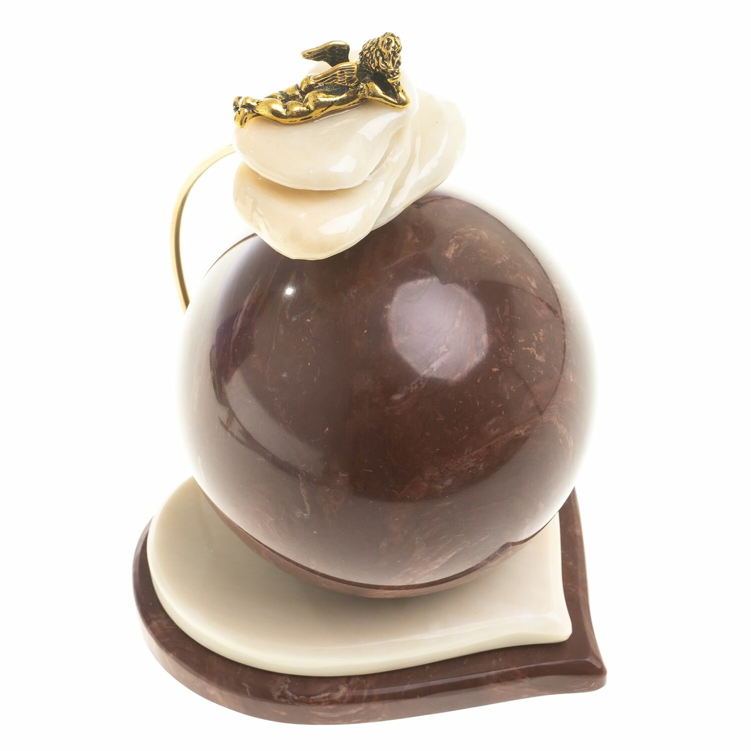 Сувенир Шар Антистресс "Ангел" камень лемезит 123736