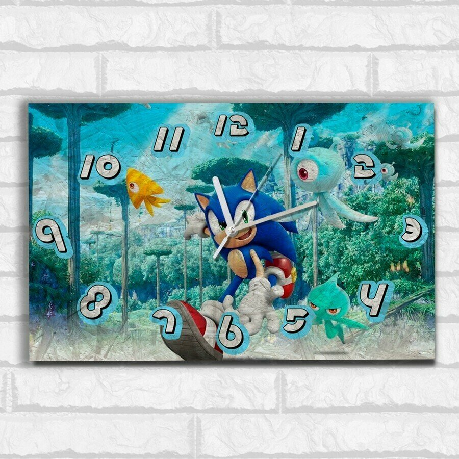 Настенные бесшумные часы ОСП, игра Sonic Colours Ultimate - 423