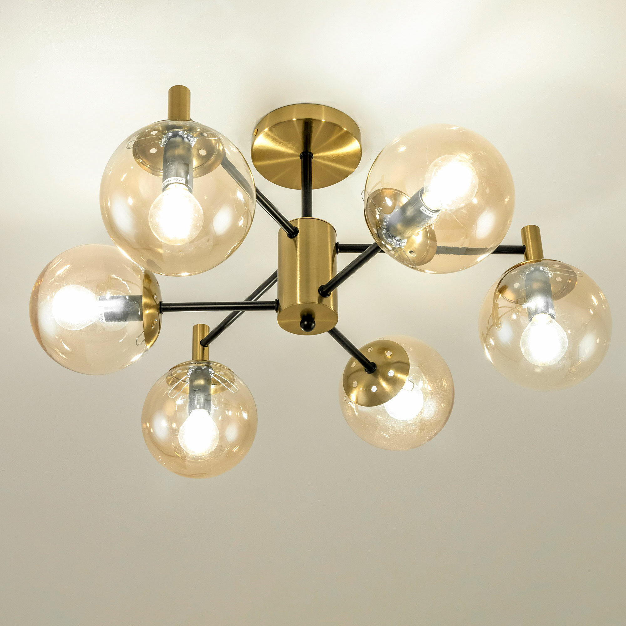 Citilux Шарлиз CL143163 Люстра на штанге Бронза