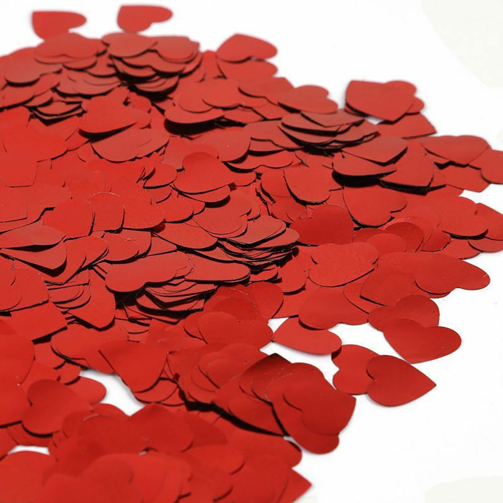 Конфетти "Сердца" Красные фольгированные, 1 см, 10 г. / Веселуха