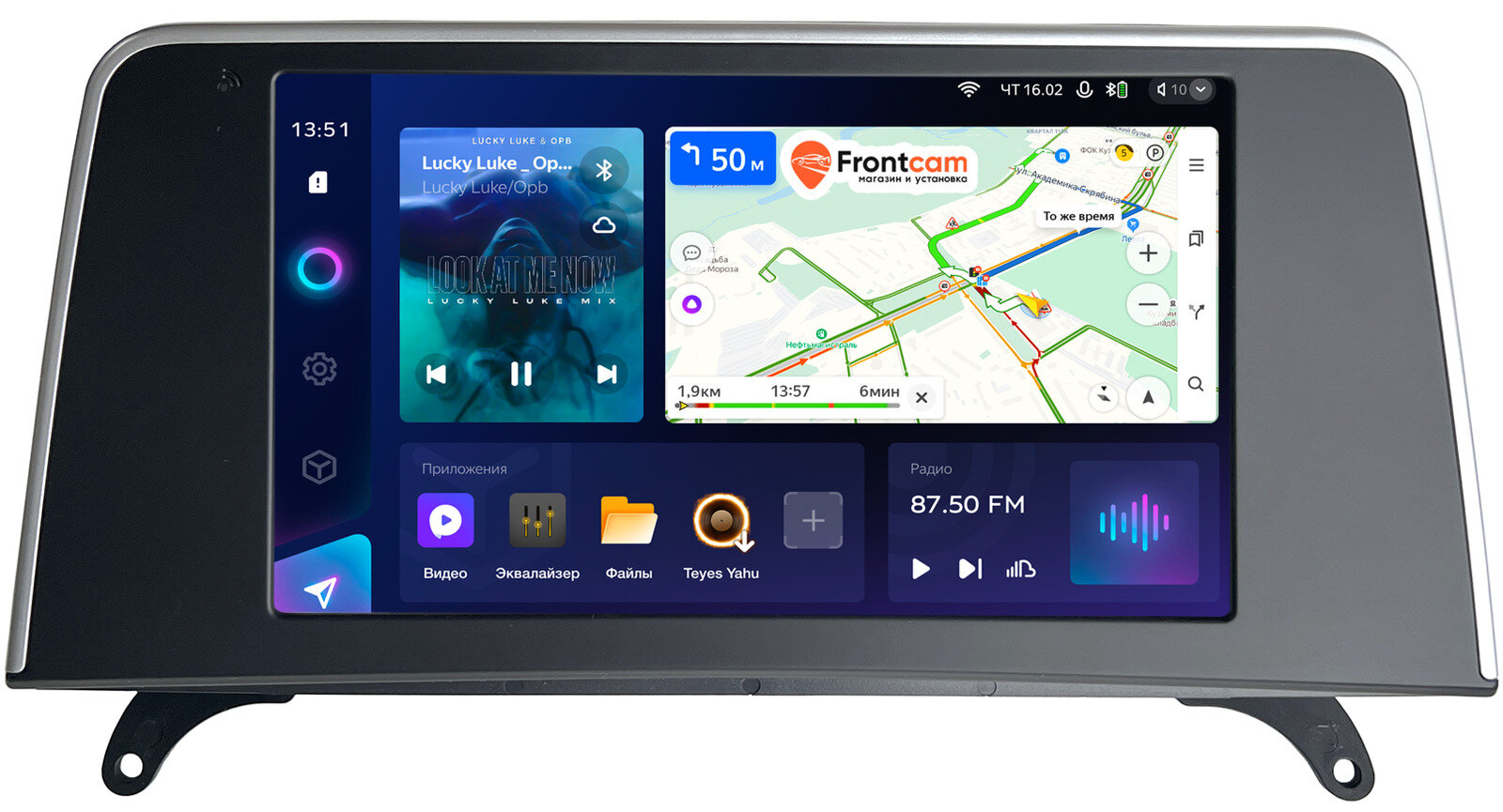 Штатная магнитола BMW X5 (E70), X6 (E71) 2007-2014 Teyes CC3 2K 4/32 9.5" RM-9-2516 Android 10 (4G-SIM, DSP, QLed)