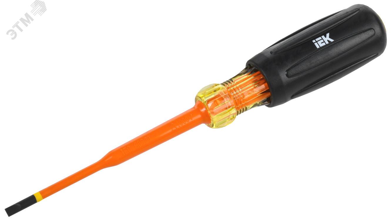 Отвертка диэлектрическая SLIM SL4.0х100 Т3 ARMA2L 5 IEK A2L5-SC31-T3-SL-40-100
