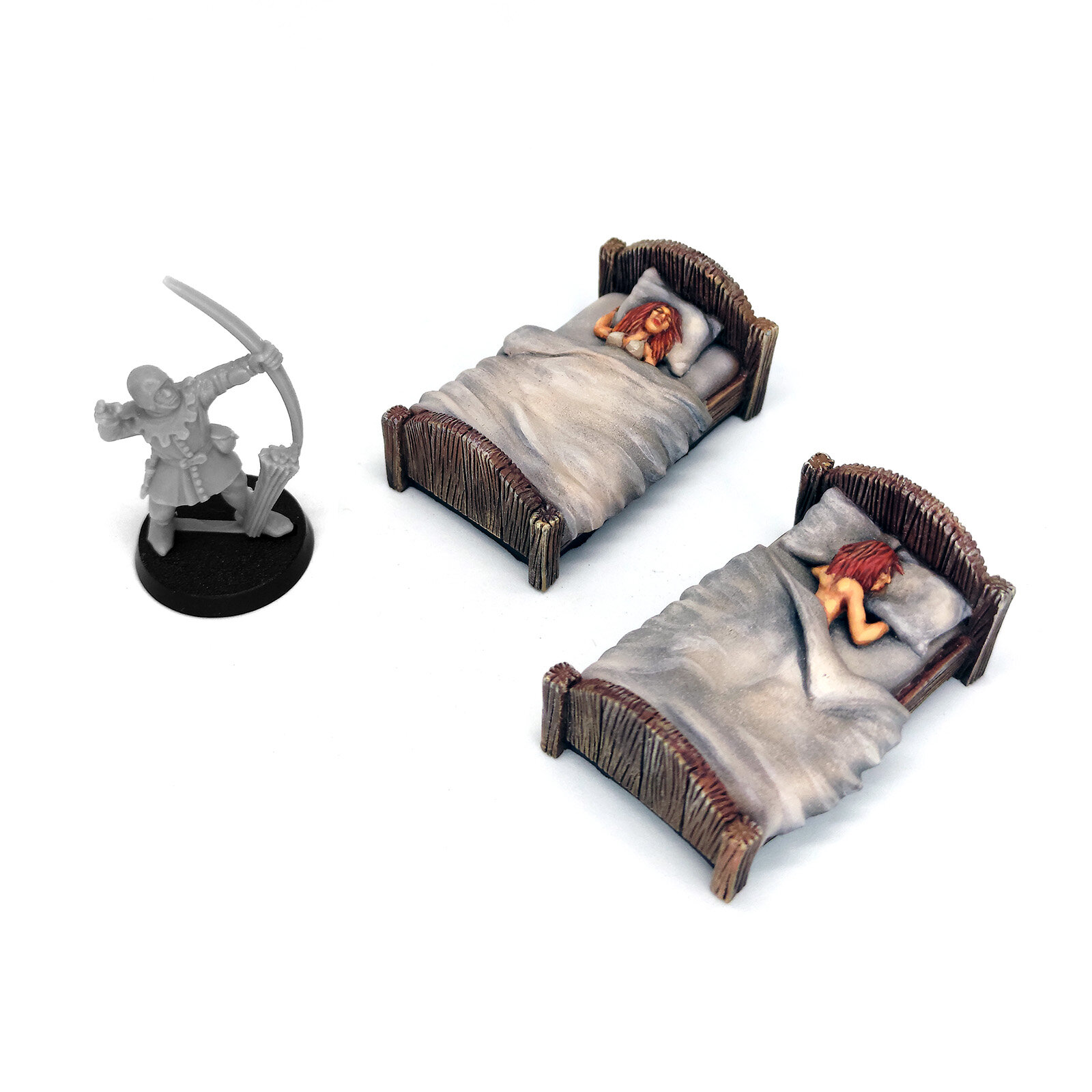 Кровати с девушками | Grabblecast террейн для варгеймов и D&D