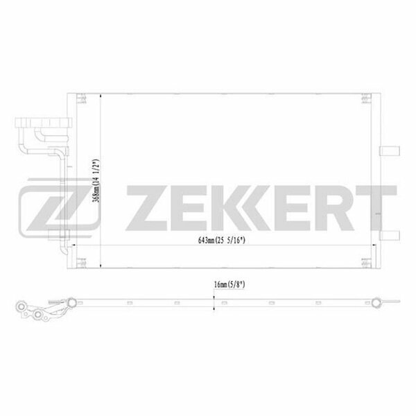Конденсатор, кондиционер, ZEKKERT MK-3033 (1 шт.)