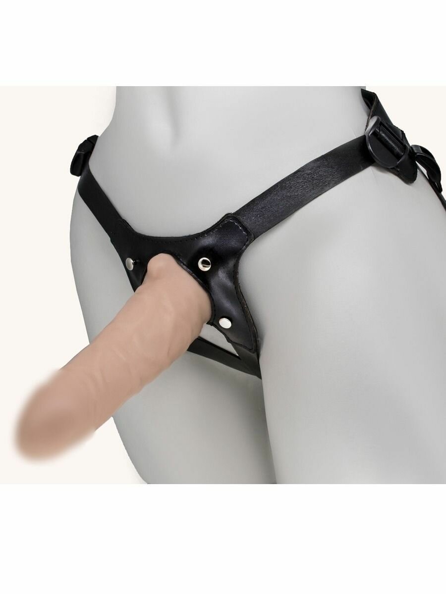 Мужской фаллопротез c поясом Harness + бандаж (новая модель), 17.5см