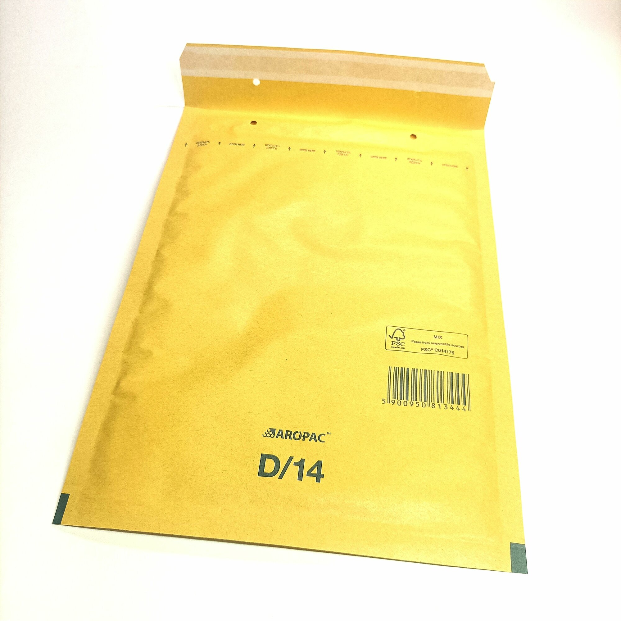 Пакет с пузырьковой пленкой D/14, внутренний размер 175x265 мм, 10 шт.