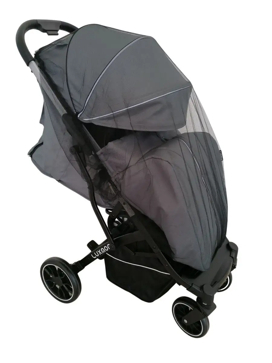 Детская коляска Luxmom V3 для детей от рождения до 3 лет, всесезонная, серая