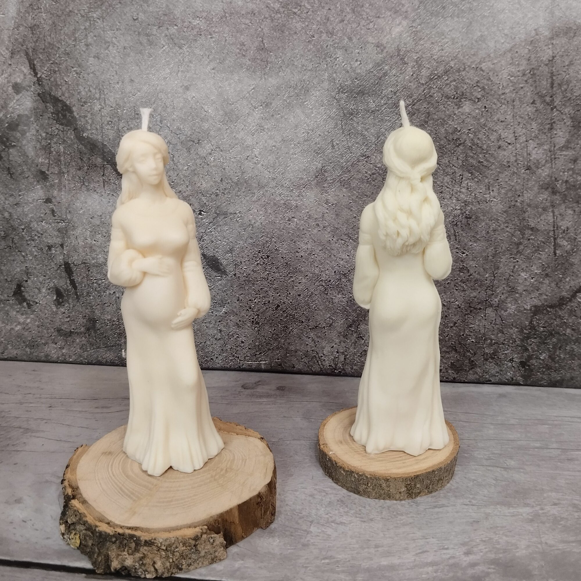 Свеча соевая "Беременная девушка", Оберег 13*4см