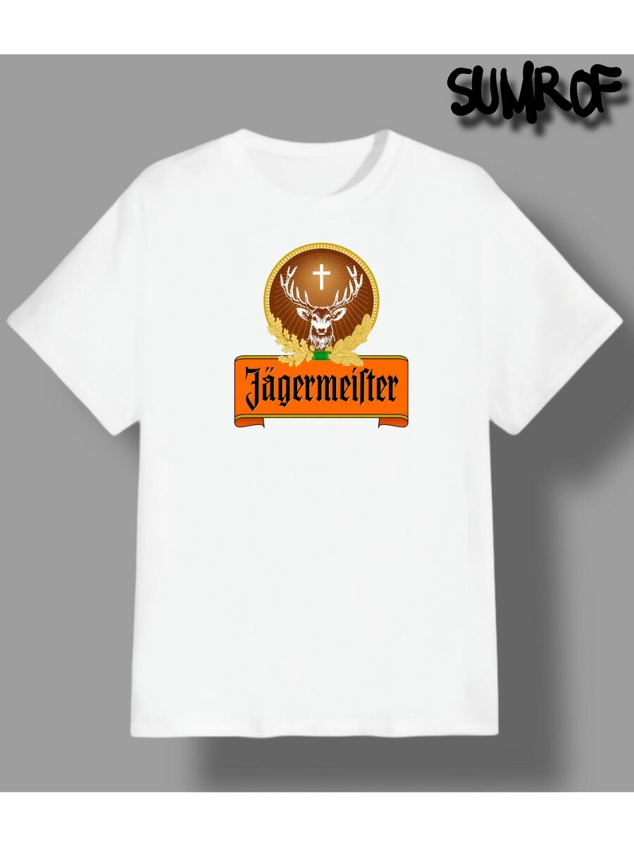 Футболка с надписью егермейстер jagermeister