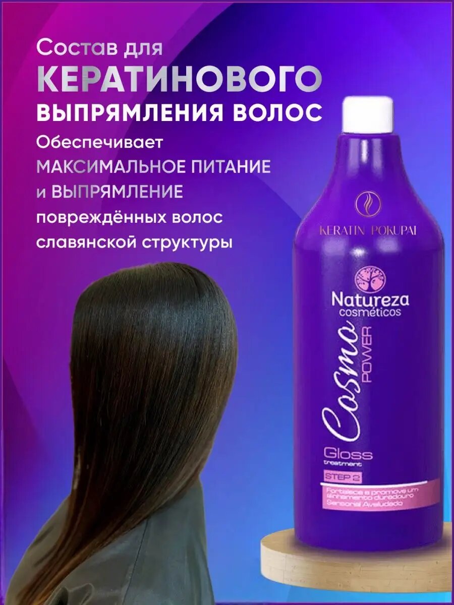 Состав для кератинового выпрямления профессиональный 500 мл.