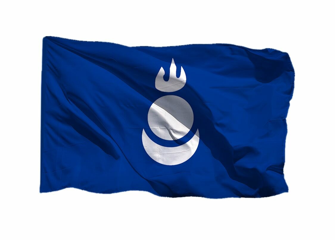 Флаг Монгольской империи Чингисхана 90х135 см на сетке для улицы, для флагштока