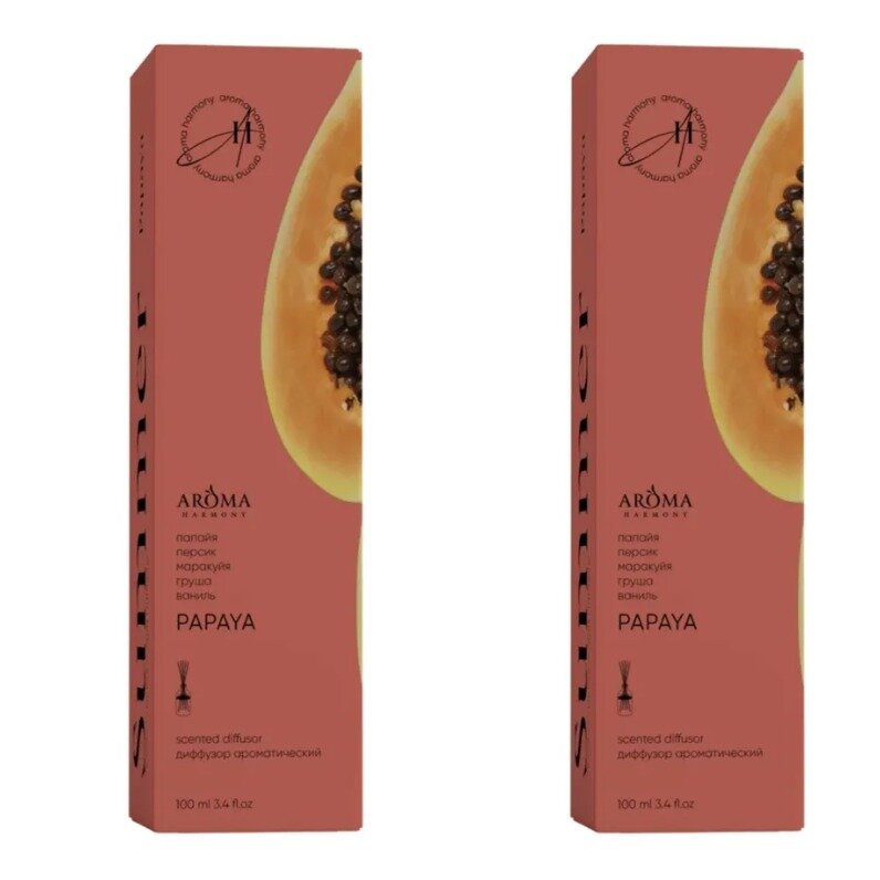Aroma Harmony Диффузор ароматический, Papaya, 60мл, 2 шт