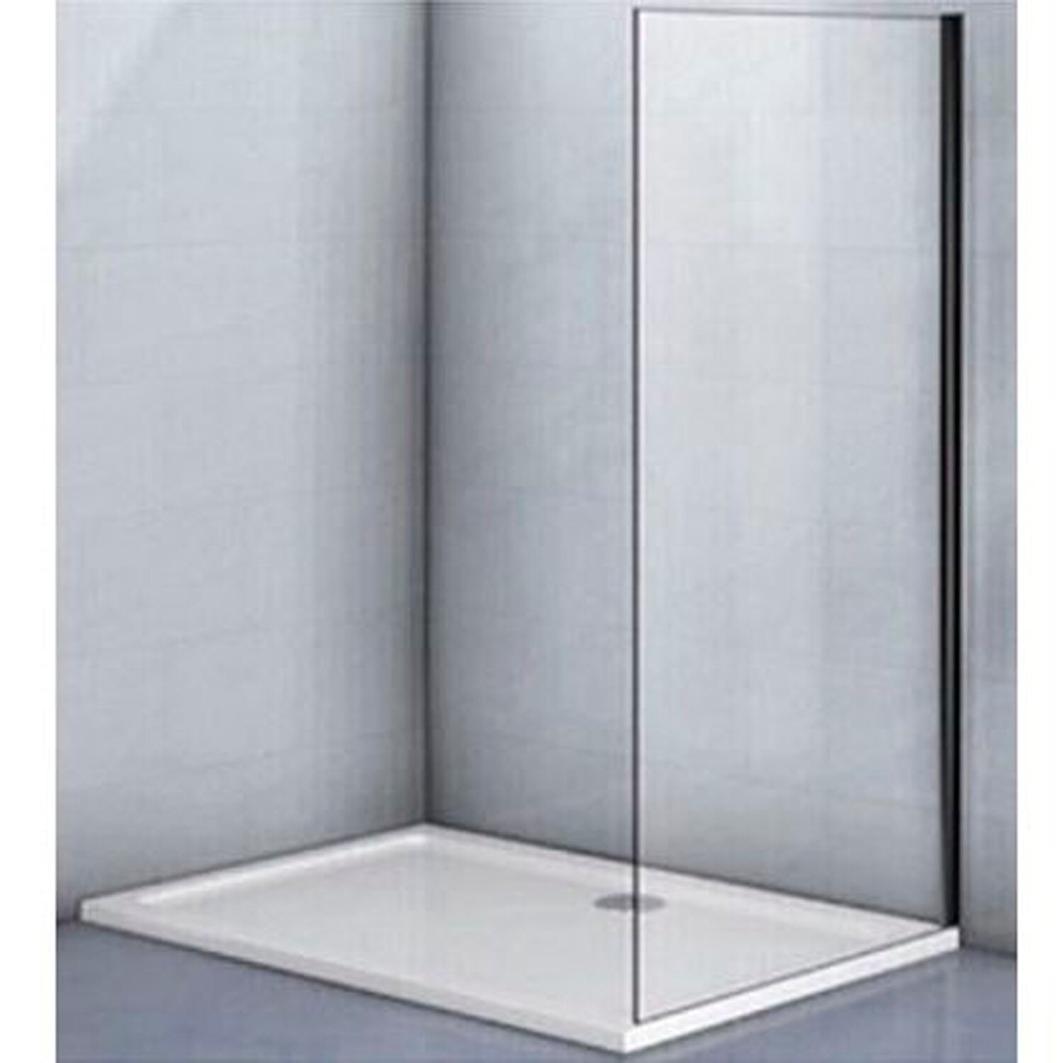 Душевая панель Veconi (Векони) KP05B-70-01-C4 700х1950 мм профиль черный, стекло прозрачное