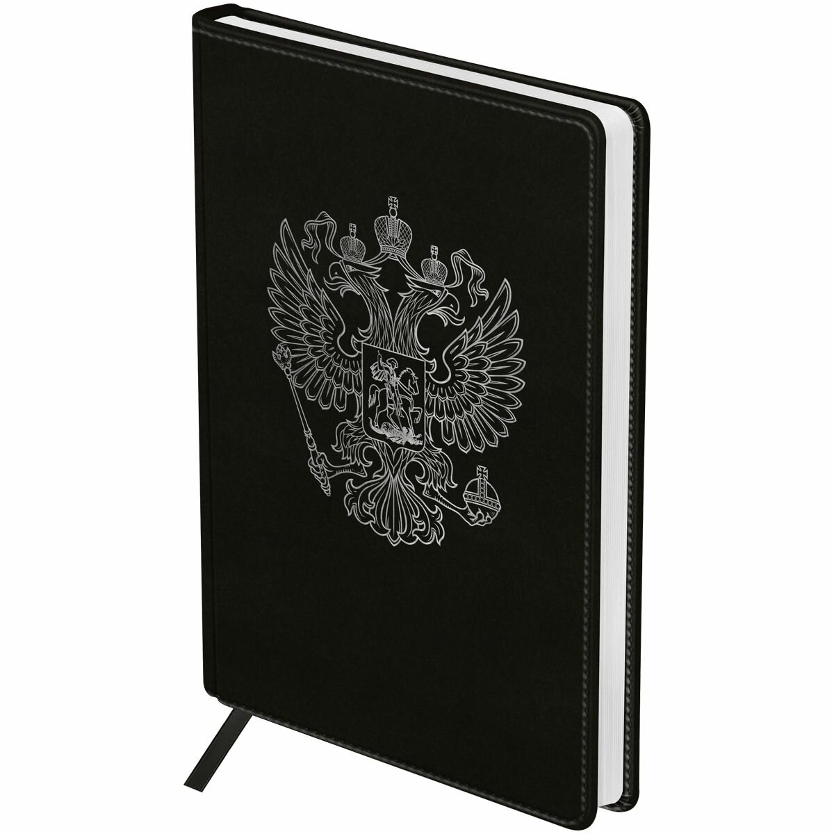 Ежедневник недатированный, BG "Орел", А5, 160л, кожзам. (DuА5_61061) черный