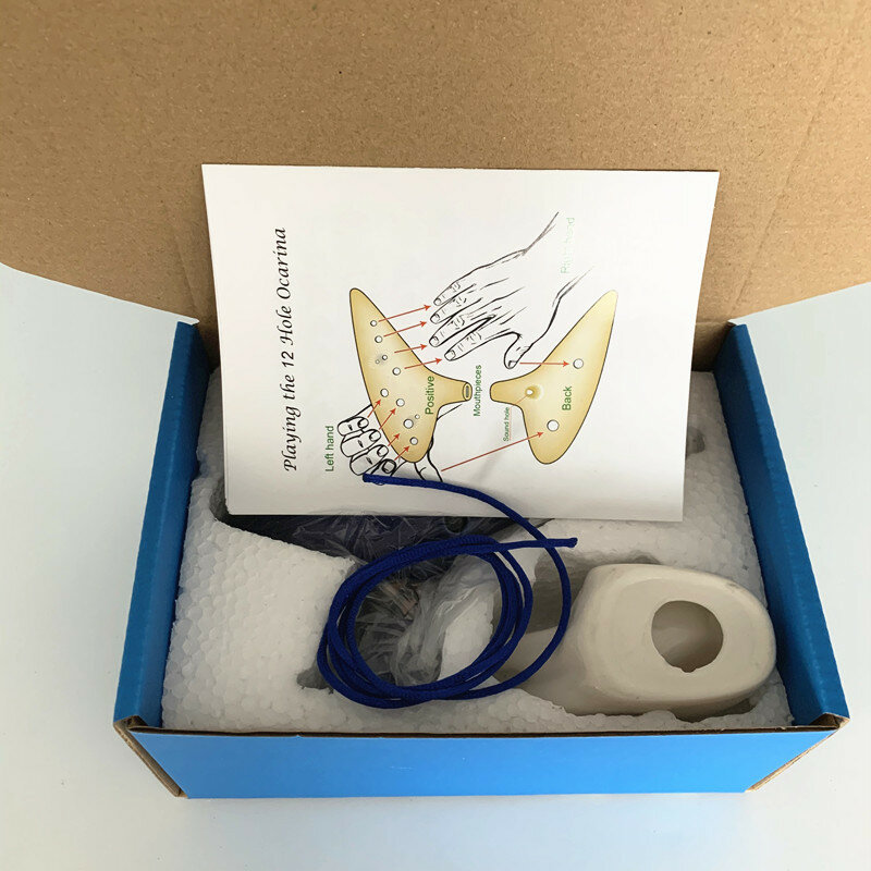 Музыкальный инструмент-бестселлер для международного рынка: 12-отверстная окарина в тональности До (альт), окарина «Легенда о Зельде», окарина ручной работы.