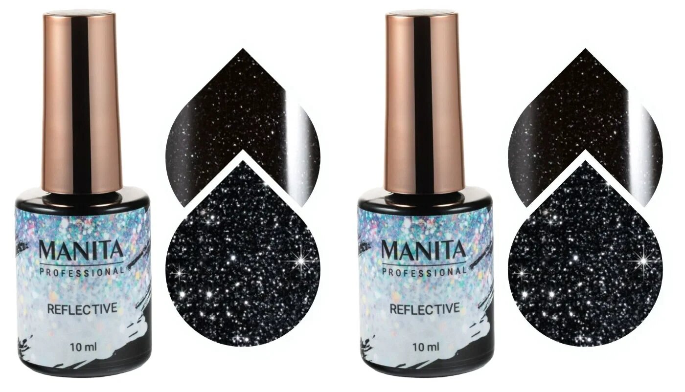 Гель-лак для ногтей светоотражающий Manita Professional Reflective №08, 10 мл, 2 шт