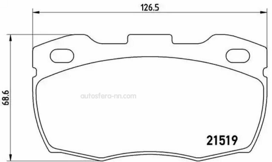 BREMBO P44005 Колодки тормозные передние