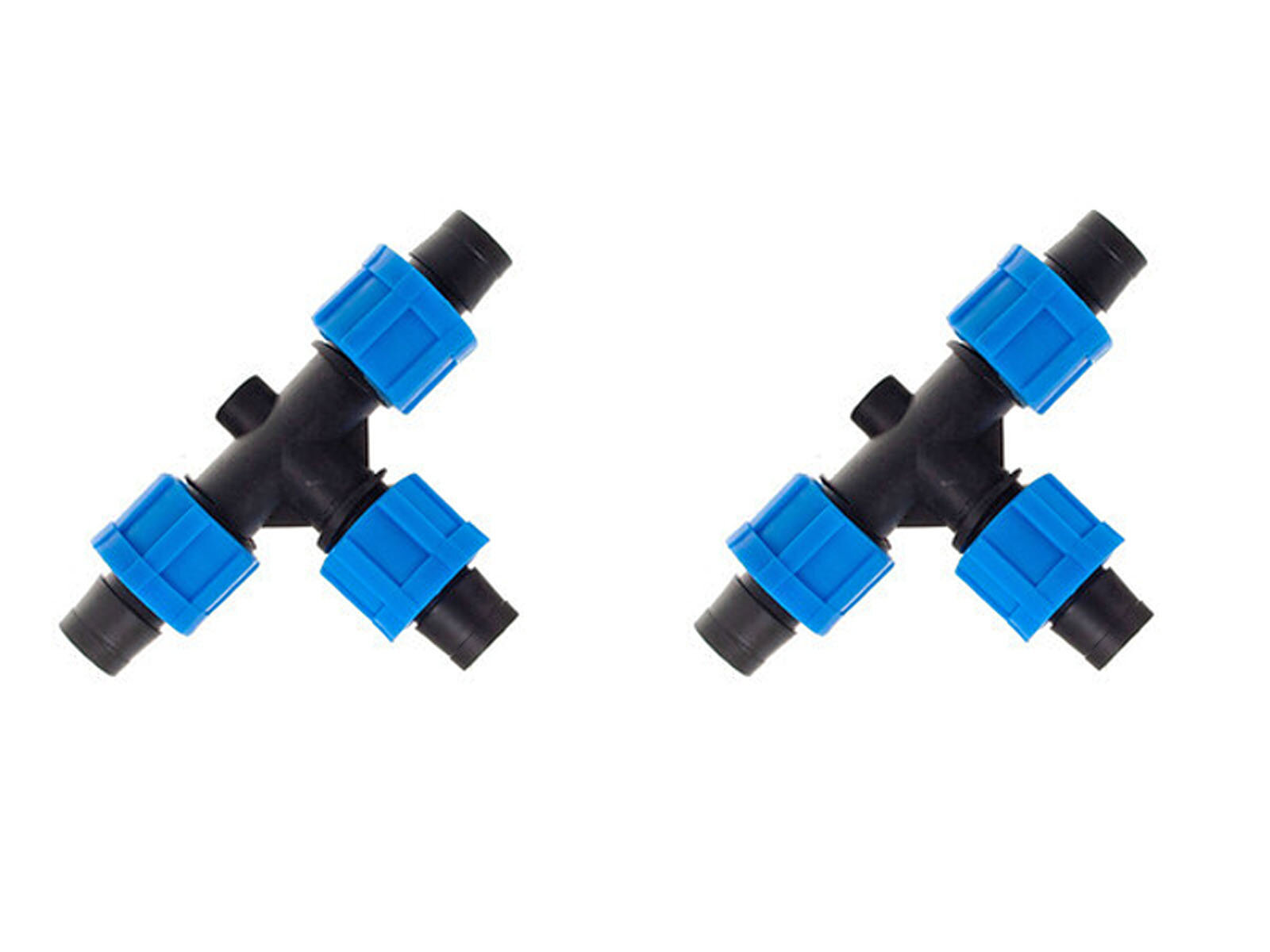 Тройник 1/2 для капельной трубки 16 мм (2 шт.)