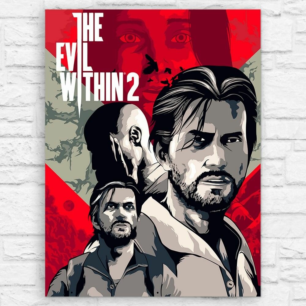 Картина по номерам на холсте игра Evil within (PC, PS, XBOX, SWITCH) - 15149 В 60x80