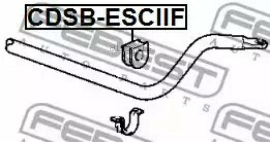 FEBEST CDSB-ESCIIF Втулка переднего стабилизатора d36