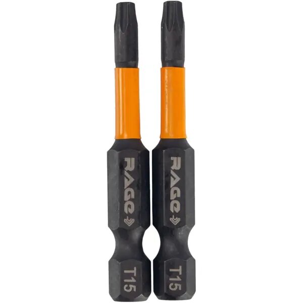 Бита ударная Rage 554146 T15x50 мм, 2 шт.