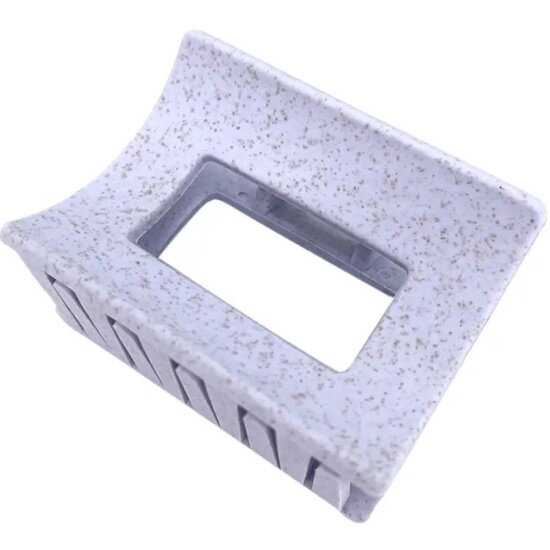 Крабик для волос Solomeya из натуральной пшеницы, квадрат, голубой