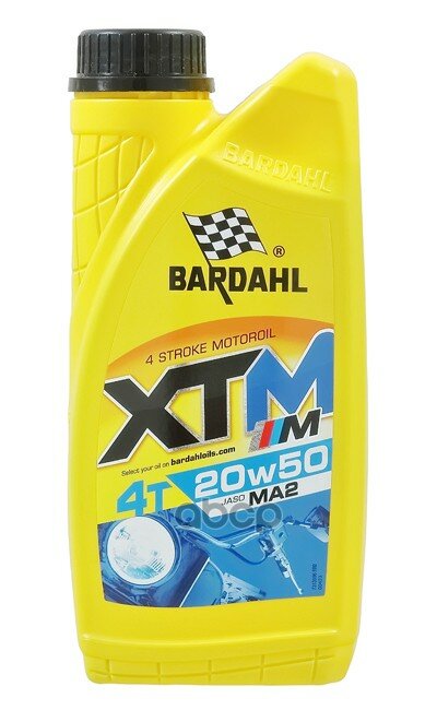 XTM-M 20W50 1L (полусинт. моторн. масло для 4-х тактн. мото) BARDAHL Bardahl арт. 35961