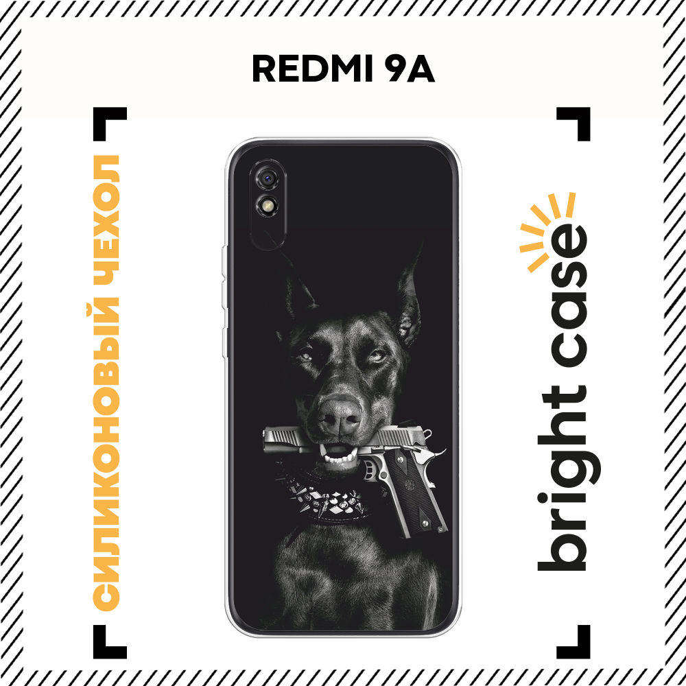 Чехол на Xiaomi Redmi 9A / Сяоми Редми 9A с принтом Доберман