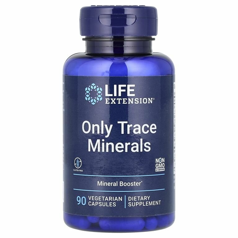 Life Extension Минералы комплекс, Only Trace Minerals 90 капсул