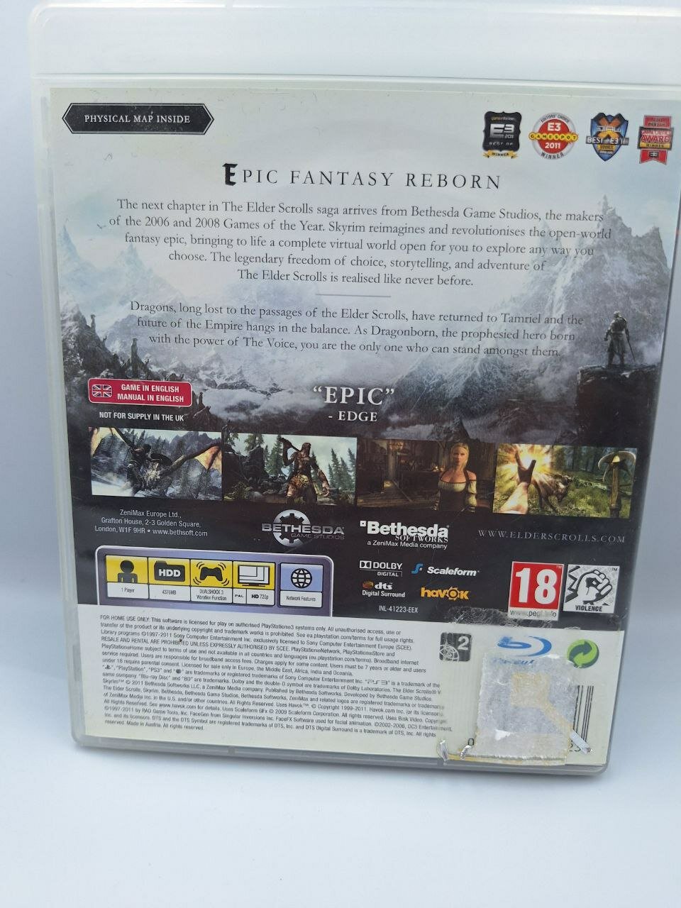 The Elder Scrolls 5: Skyrim PS3 (англ.) — фото 1