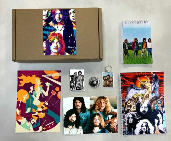 Бокс Led Zeppelin, Лед Зеппелин №8, товары С нашими рандомными картинками