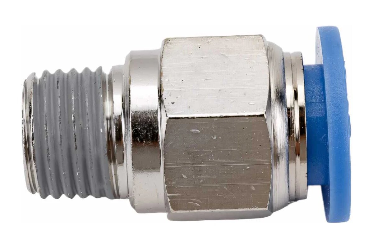 SHPI Фитинг цанговый прямой с наружной резьбой M1/4 для трубки диаметром 10 мм PC 10-R02