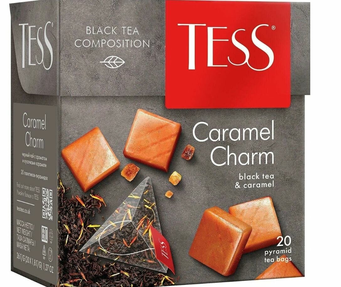 Tess чай Caramel Charm, 20 пак