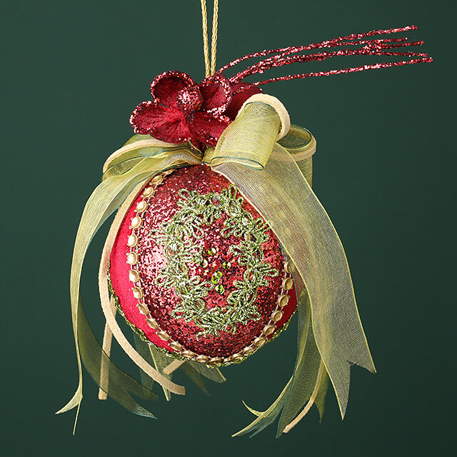 Елочный шар Волшебный Сад Жаннет 14 см, Winter Deco, 2007619