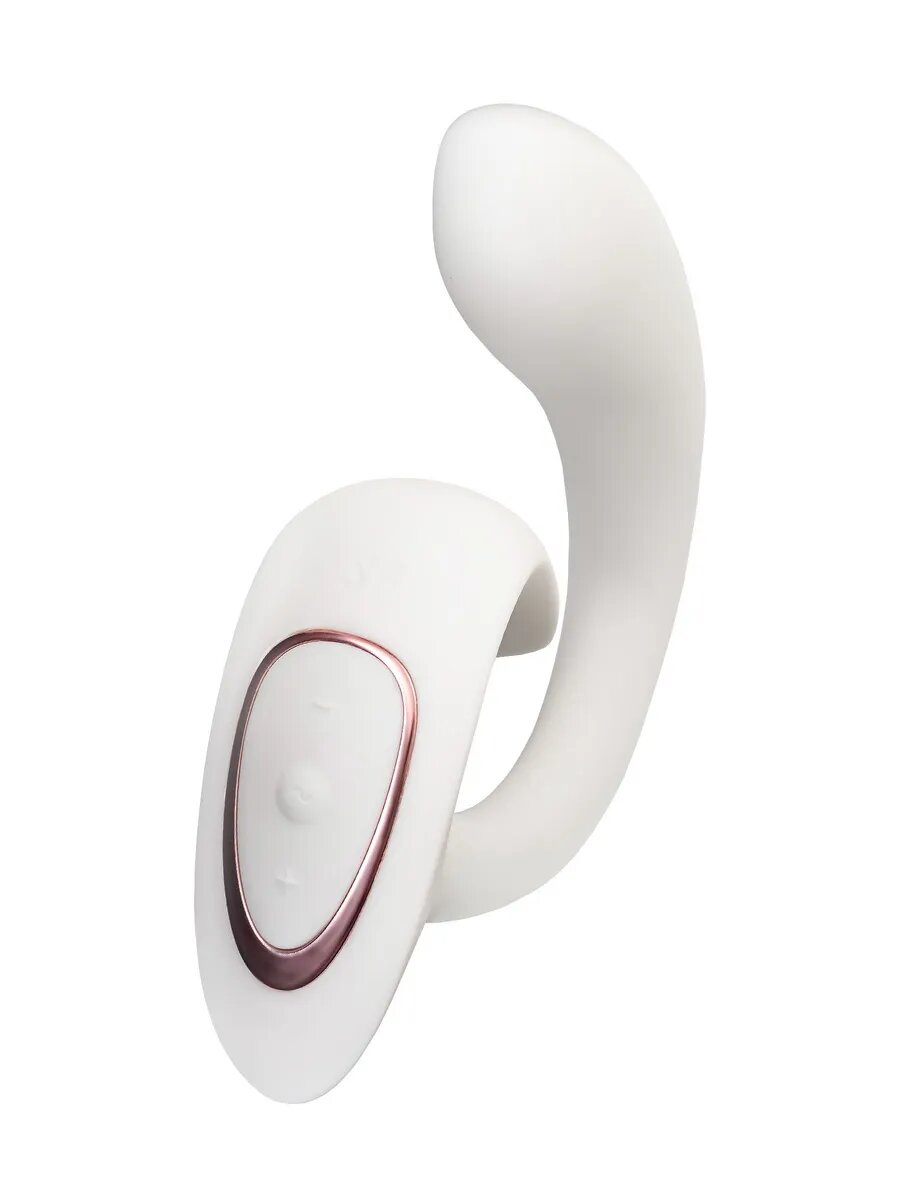 Белый вибратор для G-стимуляции G for Goddess 1