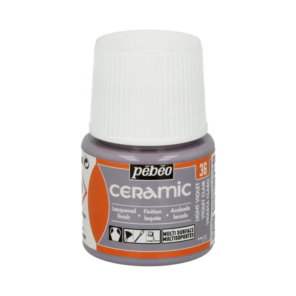 Краска по керамике и металлу Ceramic 45 мл цв. светло-фиолетовый