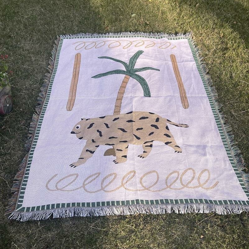 Одеяло Big Flavor "Жирный Леопард", американское, полиэстер, хлопок, 160х130 см