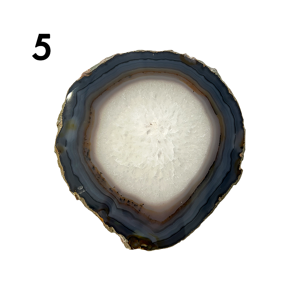 Velichenko Срез агата с натуральной каймой, 16,5х17,5 см