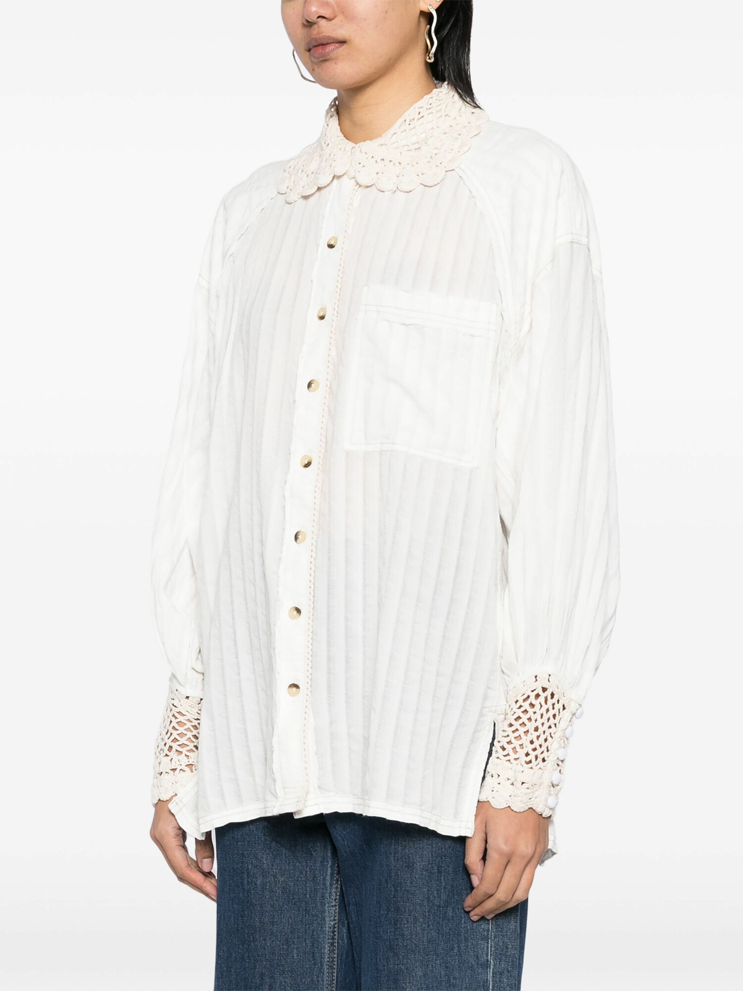 Рубашка Free People Rhiannon, размер XS, white — фото 1