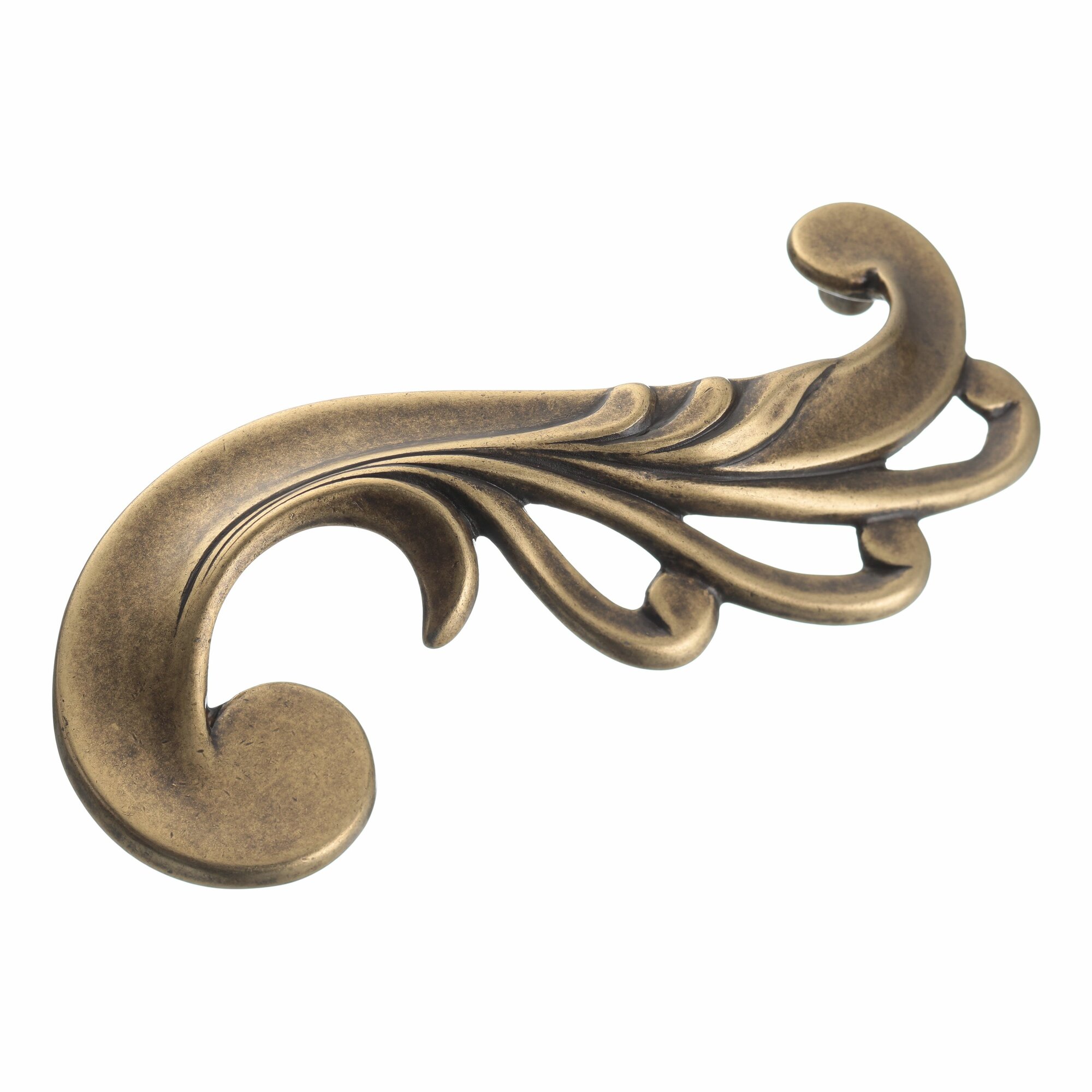 Ручка мебельная скоба GIUSTI LINEA DECOR WMN625. ADX.00D1 античная латунь