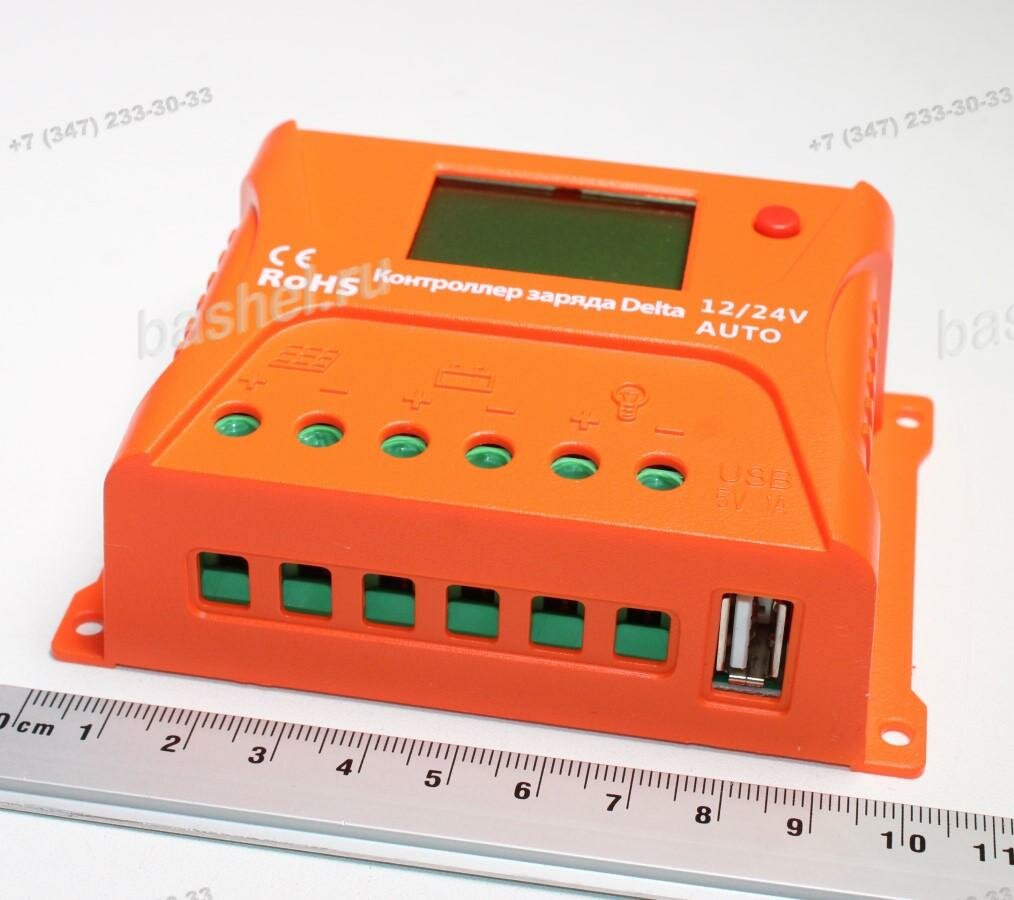 Контроллер заряда для солнечных электростанций Delta SmartWatt PWM 2410 12/24V авто, 10A