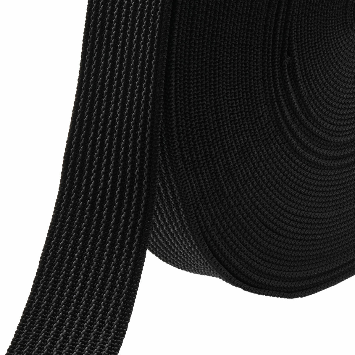 9854 Лента ременная с силиконом 48мм* 25м черный (69,2гр/м), 25 м