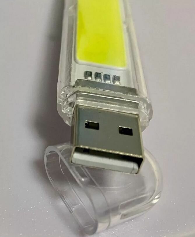 USB-светильник Alex 3W прозрачный 10 см