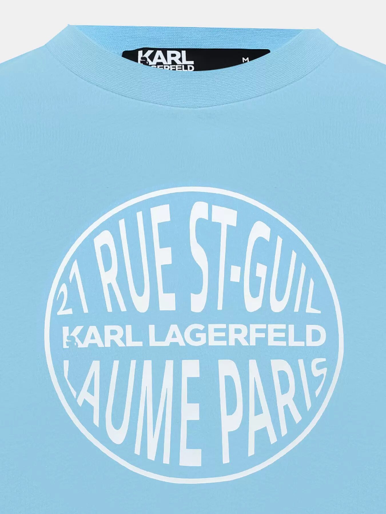 Футболка Karl Lagerfeld, размер S, голубой — фото 1