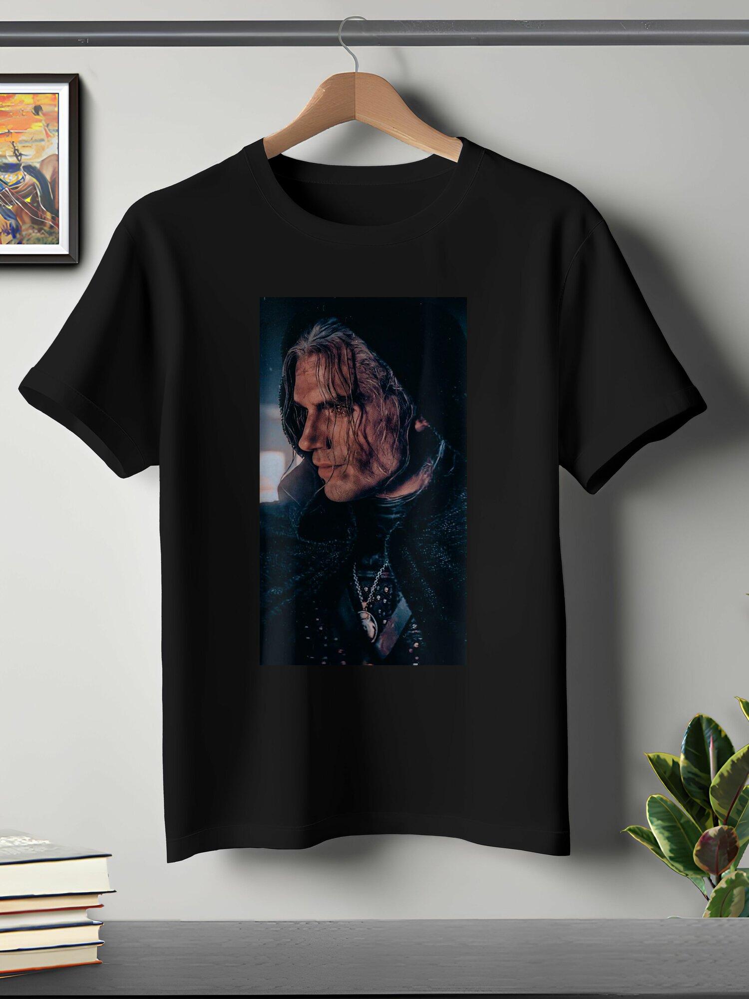 Футболка ONEQ унисекс 56-58 (3XL) размер с принтом Ведьмак, черная