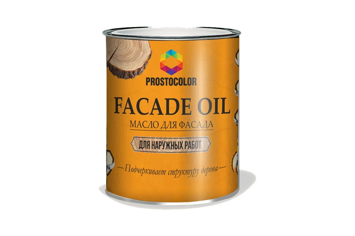 PROSTOCOLOR Масло для фасада тик, 0,75 л, 101269