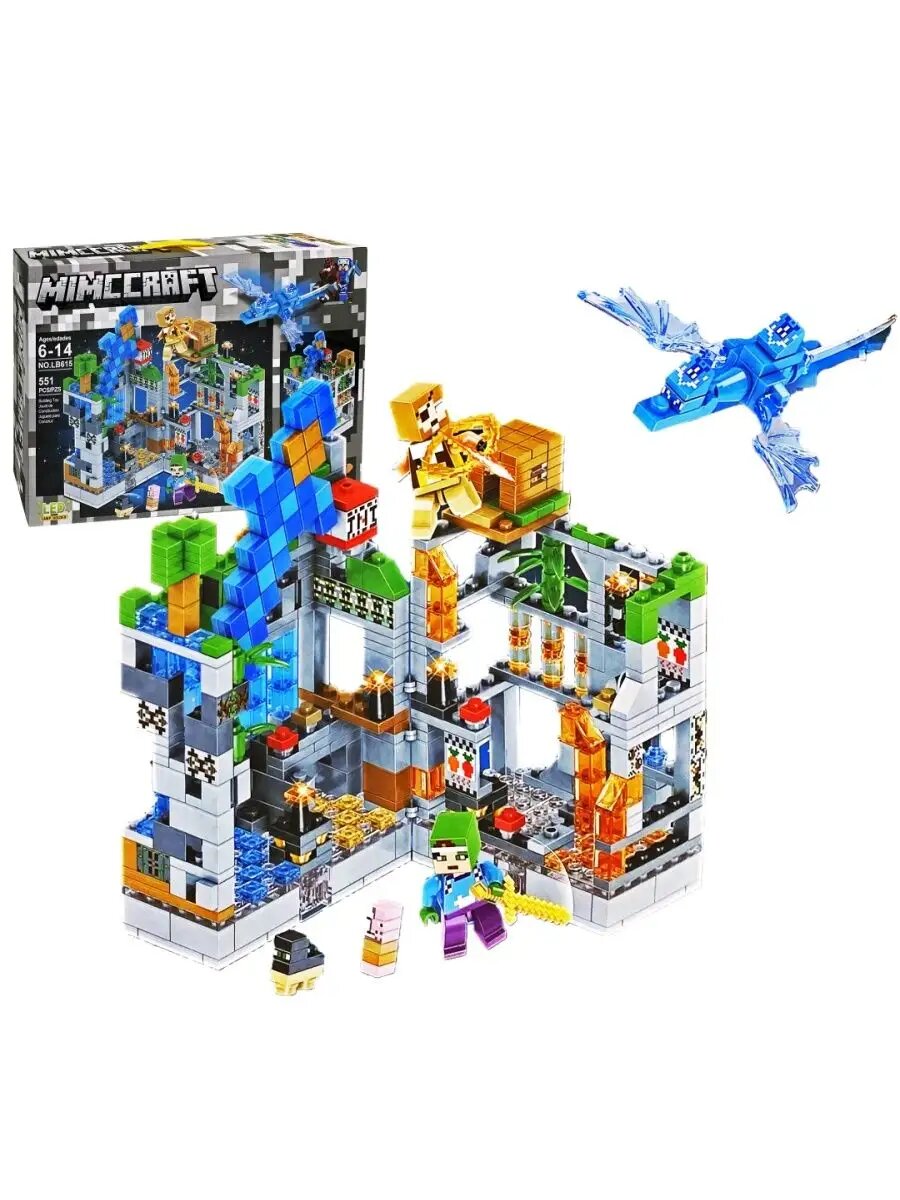 Конструктор набор Minecraft Сражение за крепость аналог LEGO