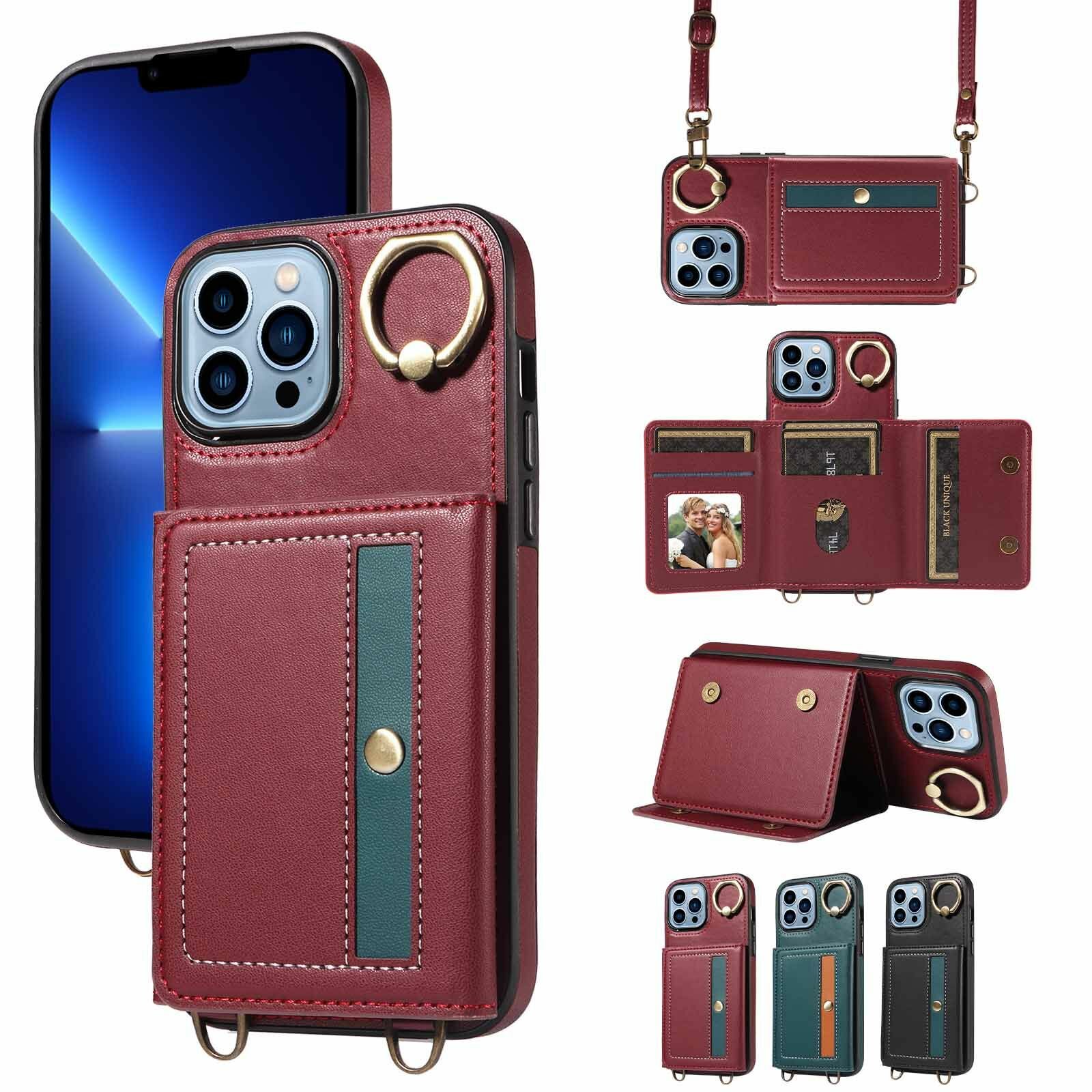 Чехол для Apple iPhone 13 Pro Max (айфон 13 про макс) с отделением для карты, Чехол-кошелек для Кожа высокого качества, Новый продукт